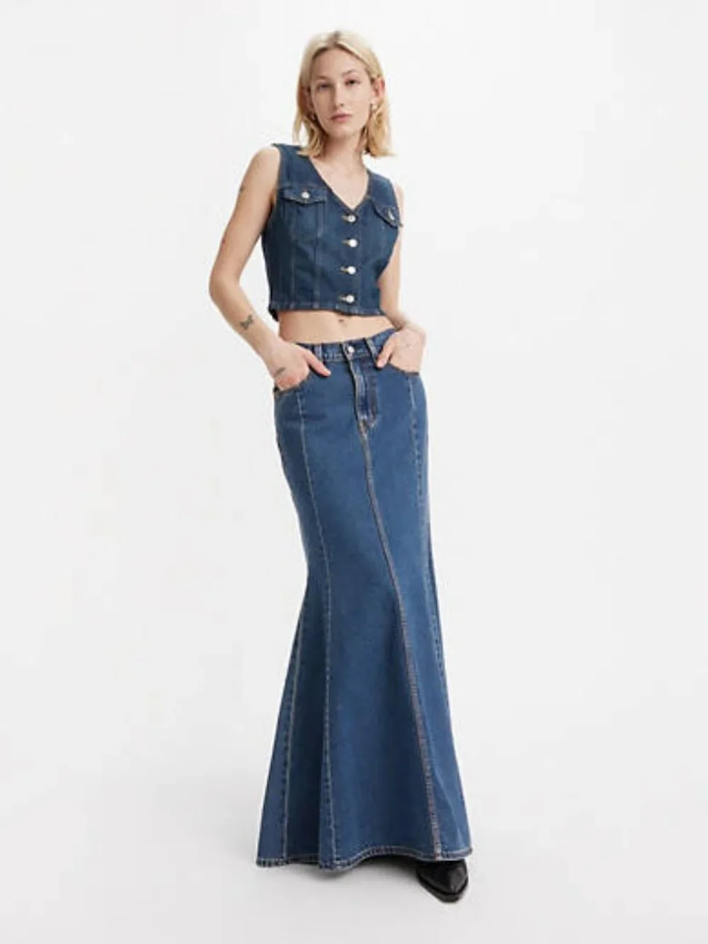 Levi's | Skirts | Levis Premium Mermaid Skirt | Poshmark